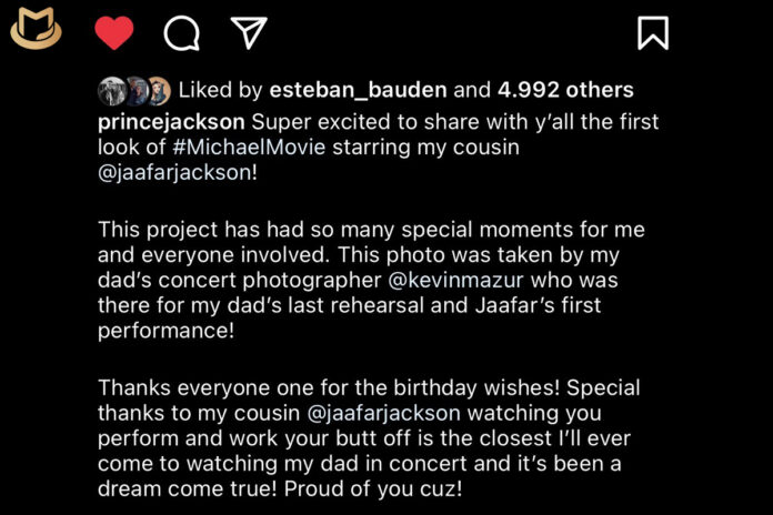 First look at Jaafar Jackson as Michael Jackson - MJVibe